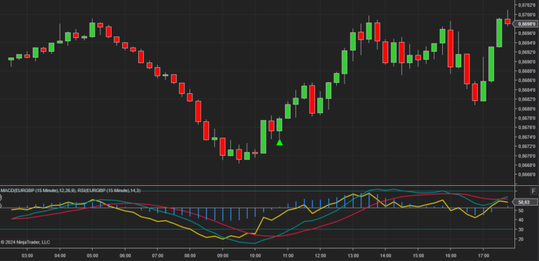 NinjaTrader MACD + RSI Indicator