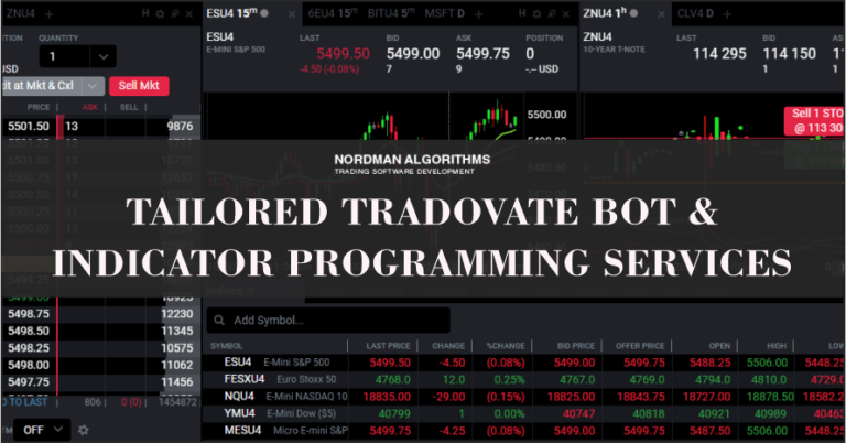 Custom Tradovate Bot & Indicator Programming Services